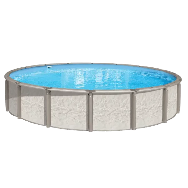 Azor 33' Round, 54" Deep Above Ground Pool Kit - The Backyard Source